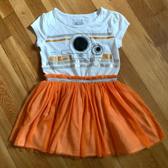 Disney | Dresses | Disney Parks Girls 5 Star Wars Bb8 Short Sleeve ...